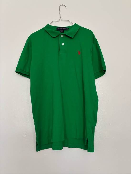 U.S. Polo Assn. | Shirts | Us Polo Assn Green Polo With Red Logo | Poshmark